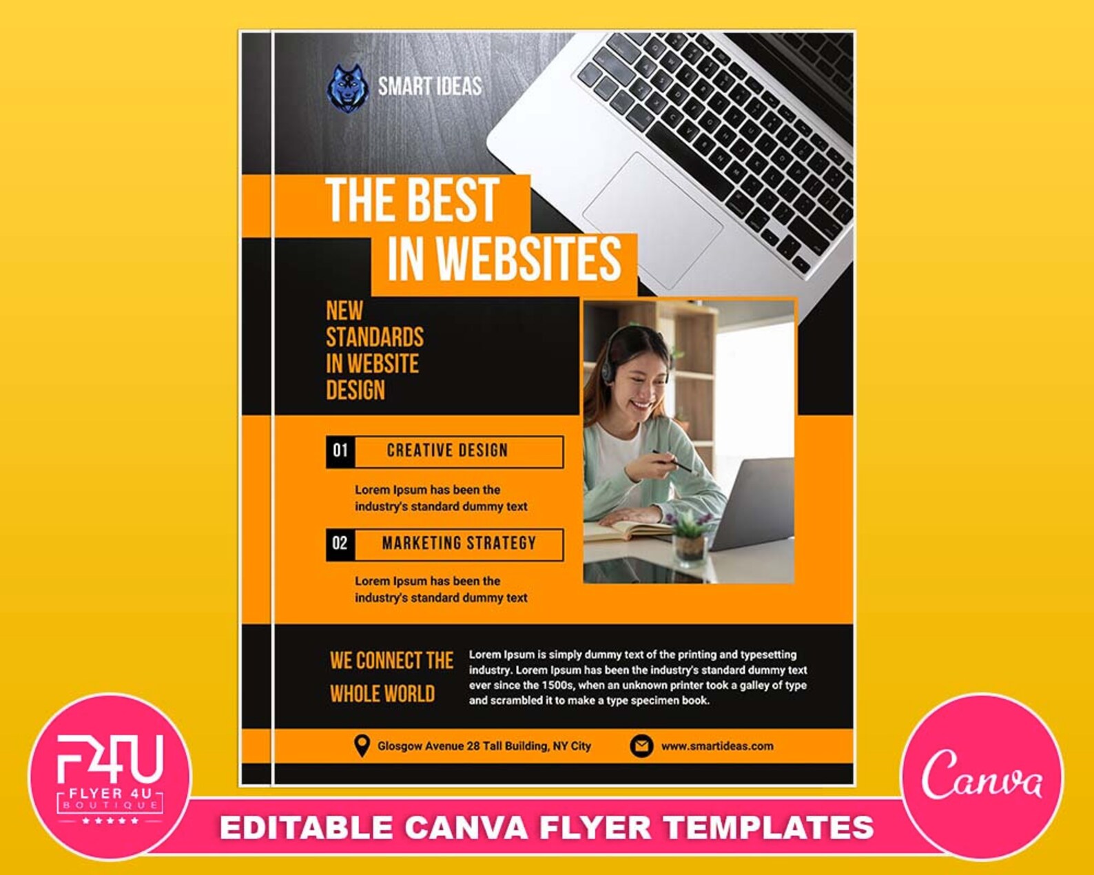 Website Developer Flyer DIY Canva Website Developer Flyer - Etsy