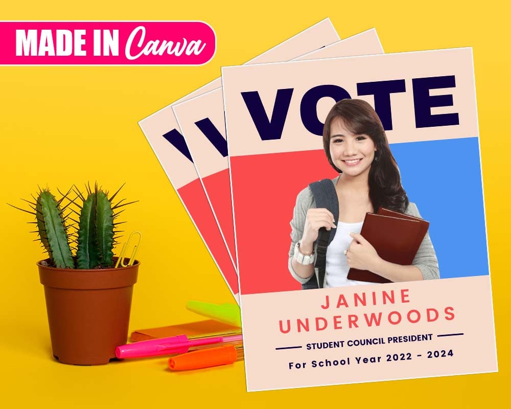 University Election Campaign Flyer DIY Canva University - Etsy