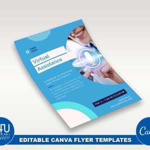 Virtual Assistant Flyer DIY Canva Virtual Assistant Flyer - Etsy