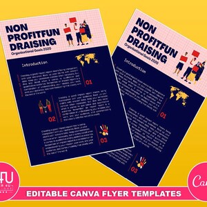 Nonprofit Fundraising Flyer, DIY Canva Nonprofit Fundraising Flyer ...