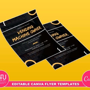 Vending Machine Flyer, DIY Canva Vending Machine Template 2022 ...