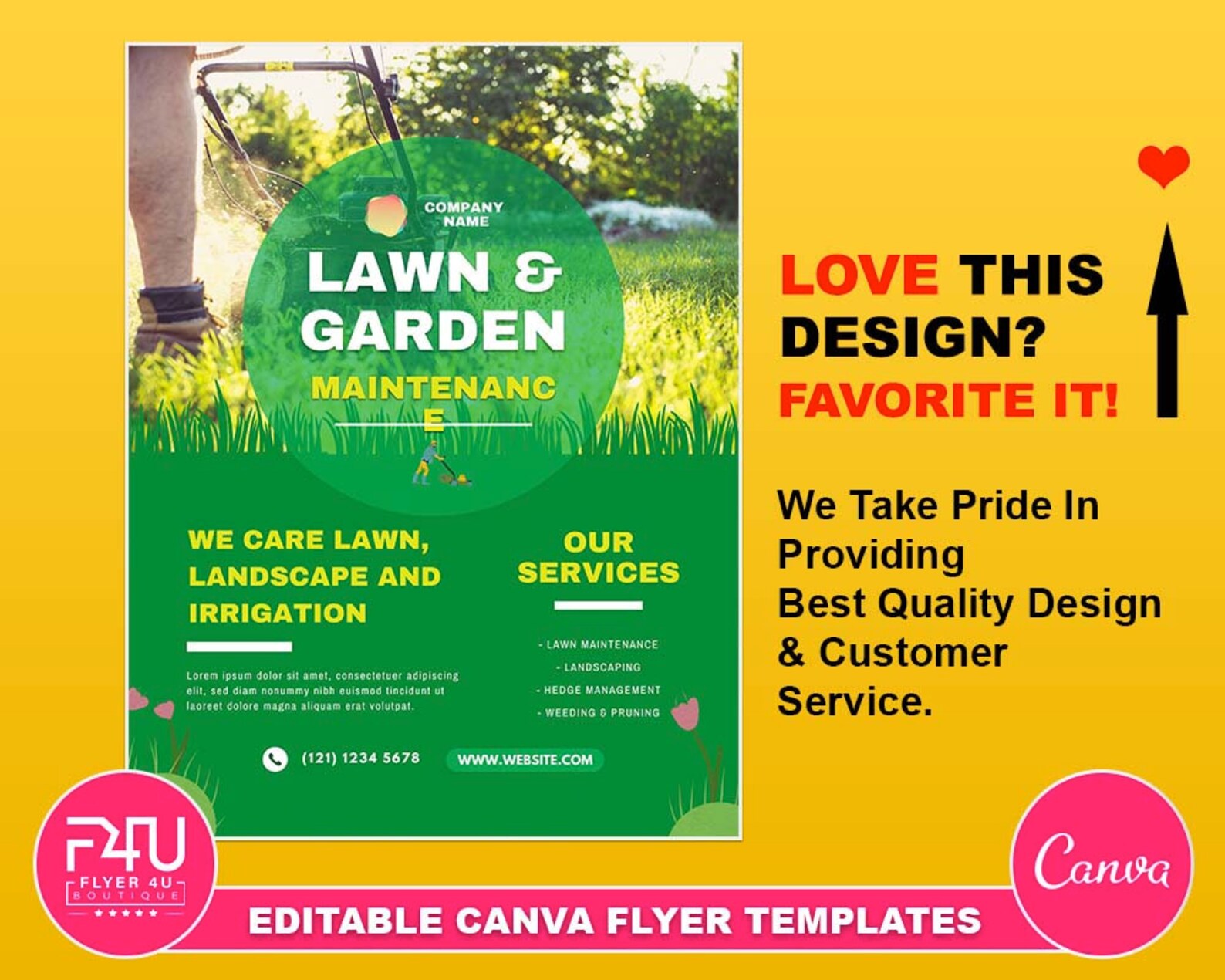 Irrigation Services Flyer DIY Canva Irrigation Servicesflyer - Etsy
