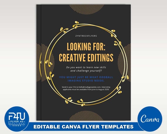 Editing Service Flyer DIY Canva Editing Service Flyer - Etsy