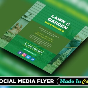 Irrigation Services Flyer, DIY Canva Irrigation Services Template 2022 ...