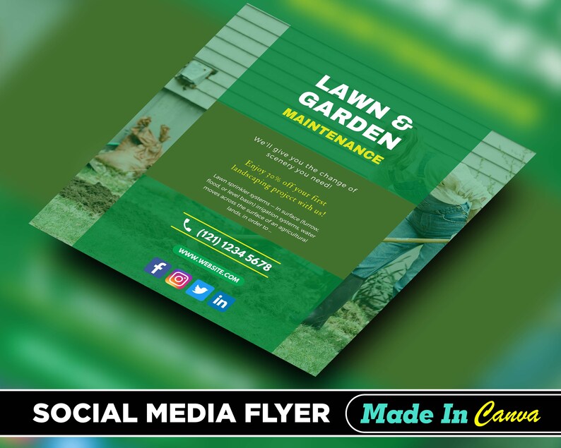 Irrigation Services Flyer DIY Canva Irrigation Services - Etsy