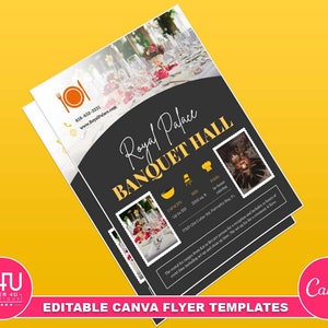 Banquet Facility Flyer, DIY Canva Banquet Facility Flyer Template 2022 ...