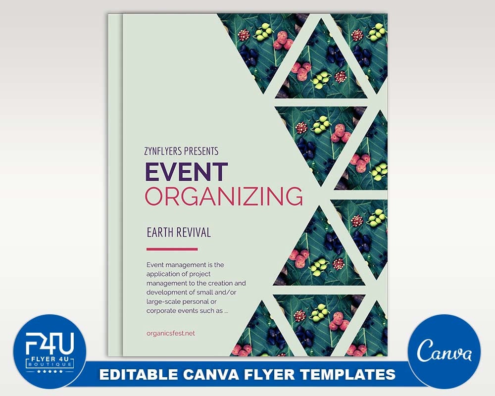 Event Organizing Flyer, DIY Canva Event Organizing Flyer Template 2022 ...
