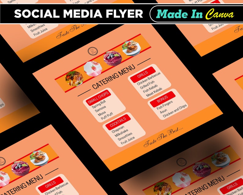 Small Chops Flyer, DIY Canva Small Chops Flyer Template, Editable Canva ...