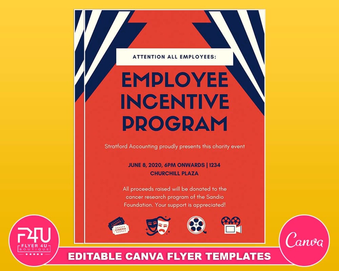 Employee Incentive Program DIY Canva Employee Incentive - Etsy