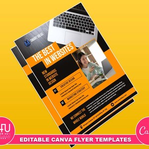 Website Developer Flyer DIY Canva Website Developer Flyer - Etsy