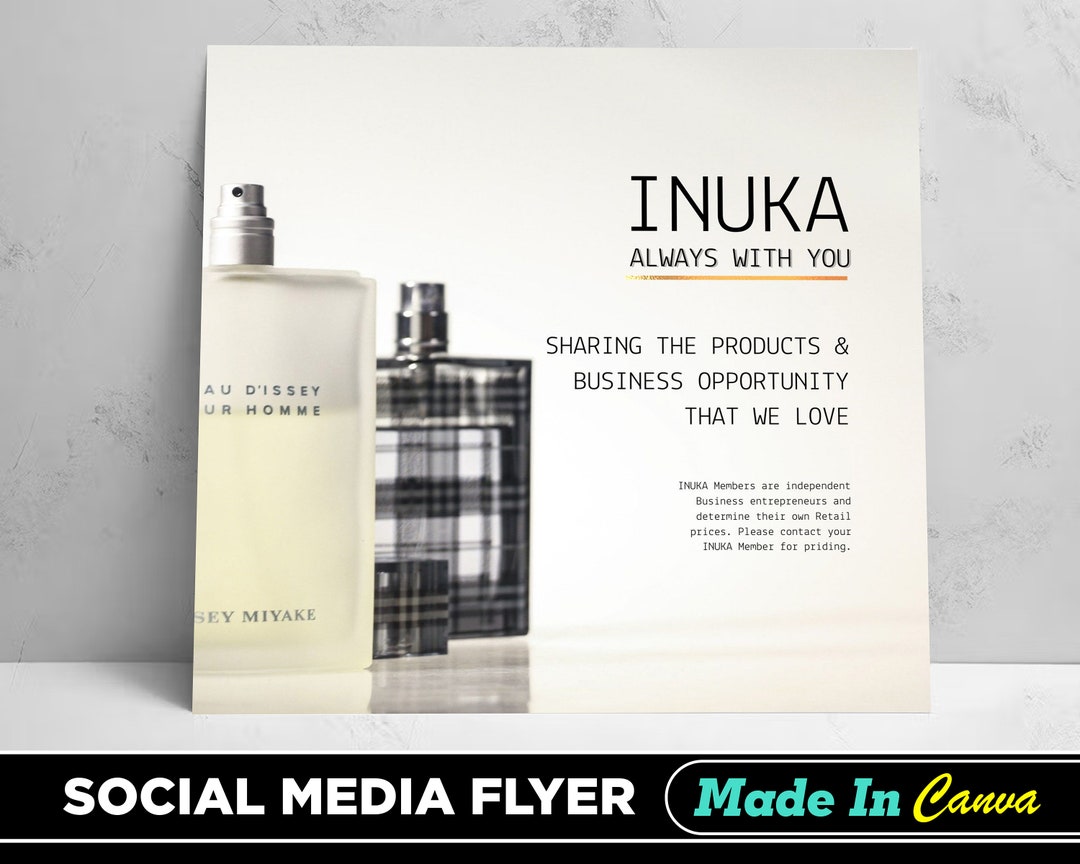 Inuka Flyer, DIY Canva Inuka Flyer Template, Editable Canva Social ...