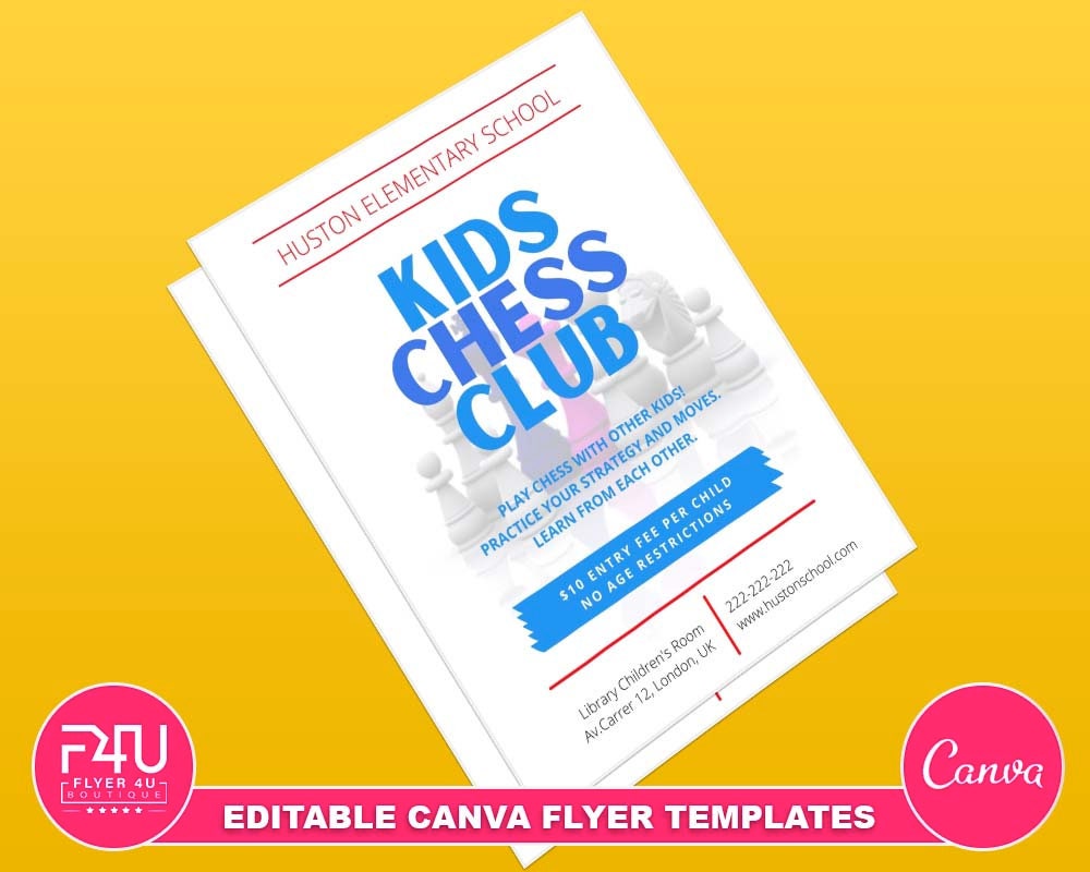 Kids Debate Club Flyer DIY Canva Kids Debate Club Templates - Etsy