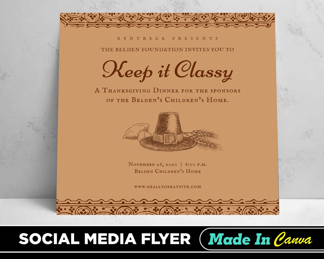 Keep It Classy Flyer, DIY Canva Keep It Classy Flyer Template 2022 ...