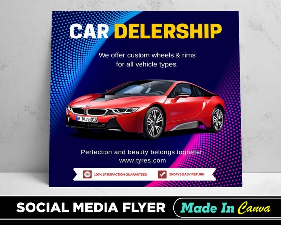 Car Dealership Flyer DIY Canva Car Dealership Flyer Template - Etsy