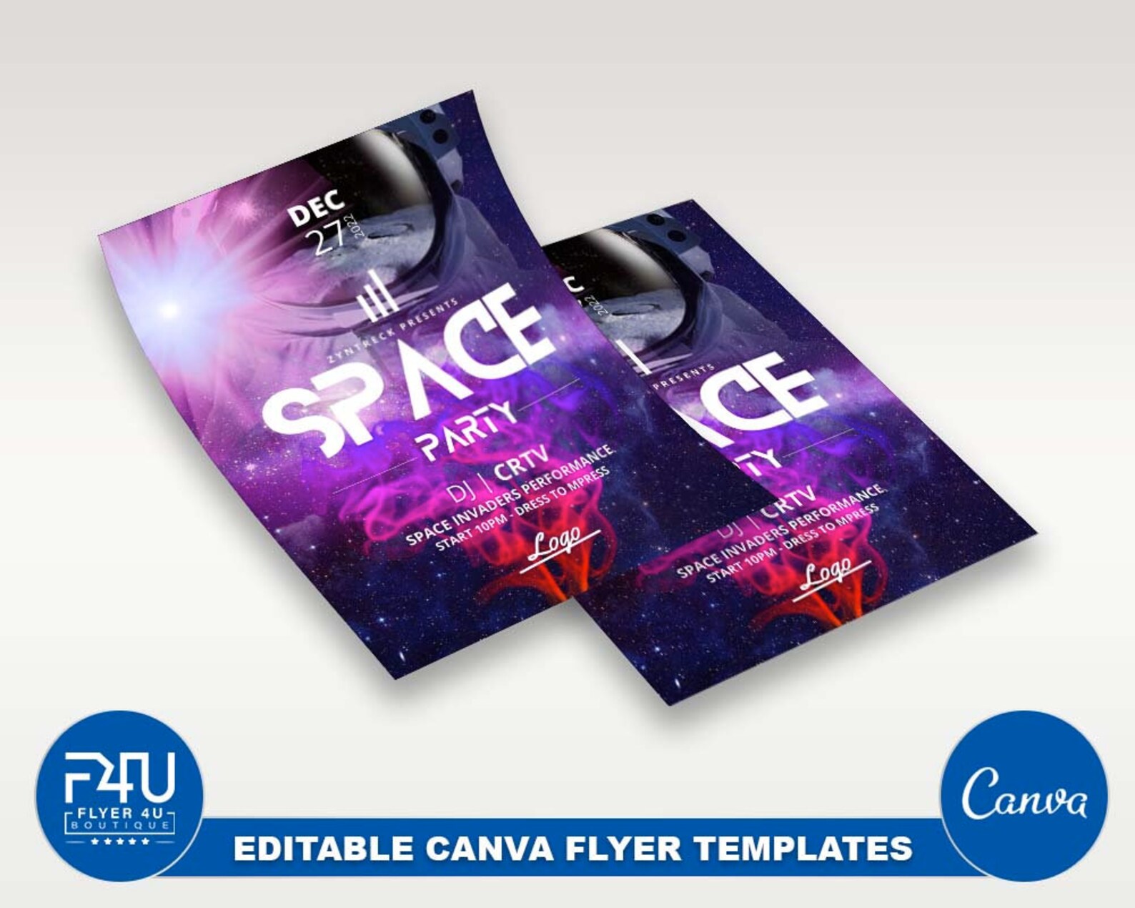 Party Flyer, DIY Canva Party Flyer Template 2022, Editable Canva US ...