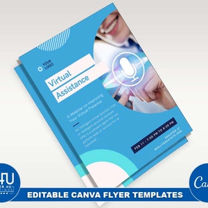 Virtual Assistant Flyer DIY Canva Virtual Assistant Flyer - Etsy
