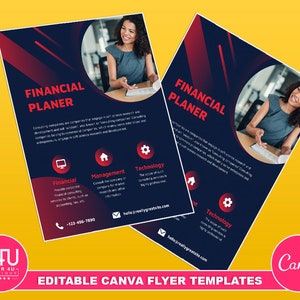 Financial Planer Flyer DIY Financial Planer Writer Flyer - Etsy