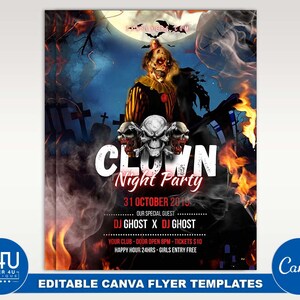 Clown Service Flyer, DIY Canva Clown Service Flyer Template 2022 ...