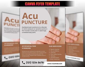 Acupuncture Canva Template - Etsy