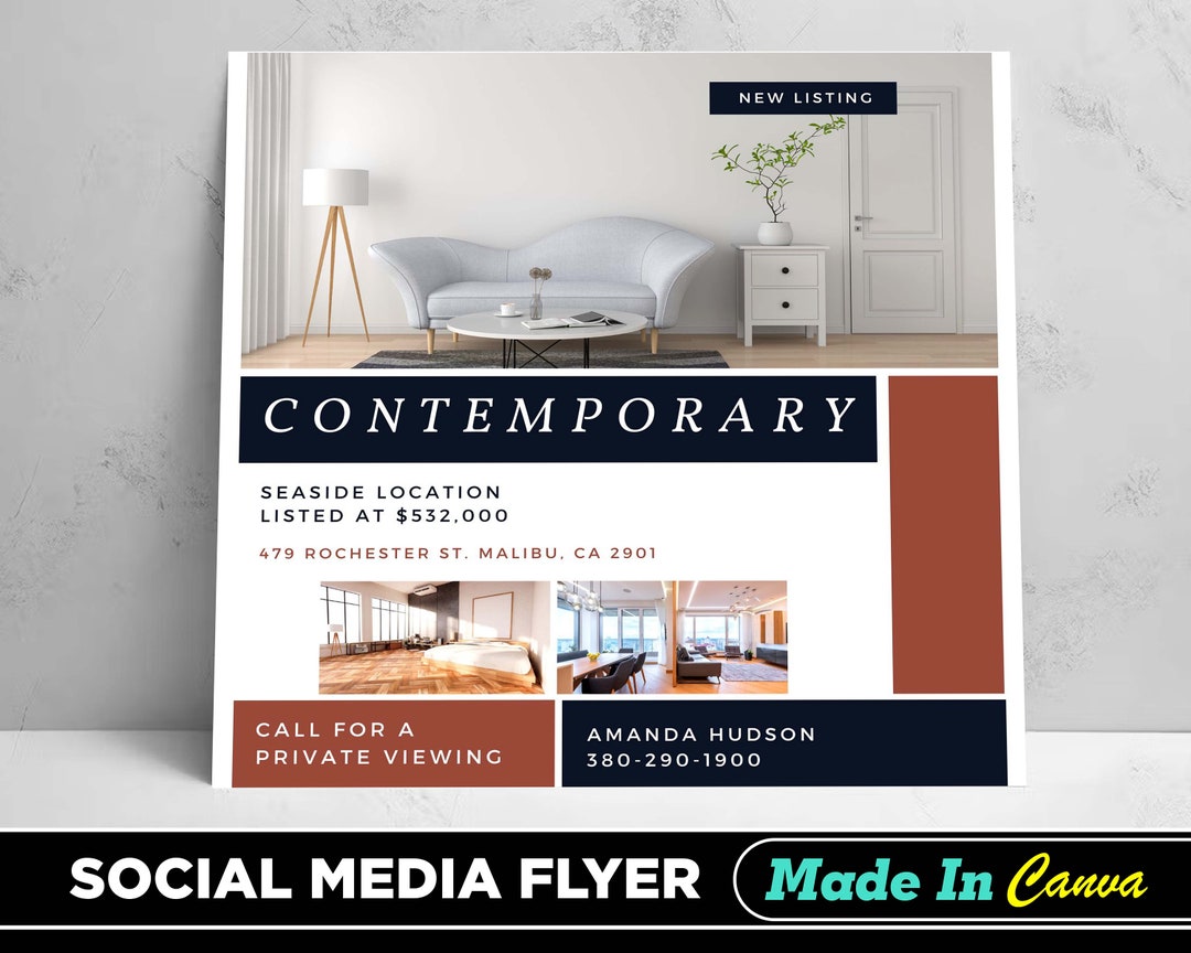 Contemporary Flyer, DIY Canva Contemporary Flyer Template 2022 ...