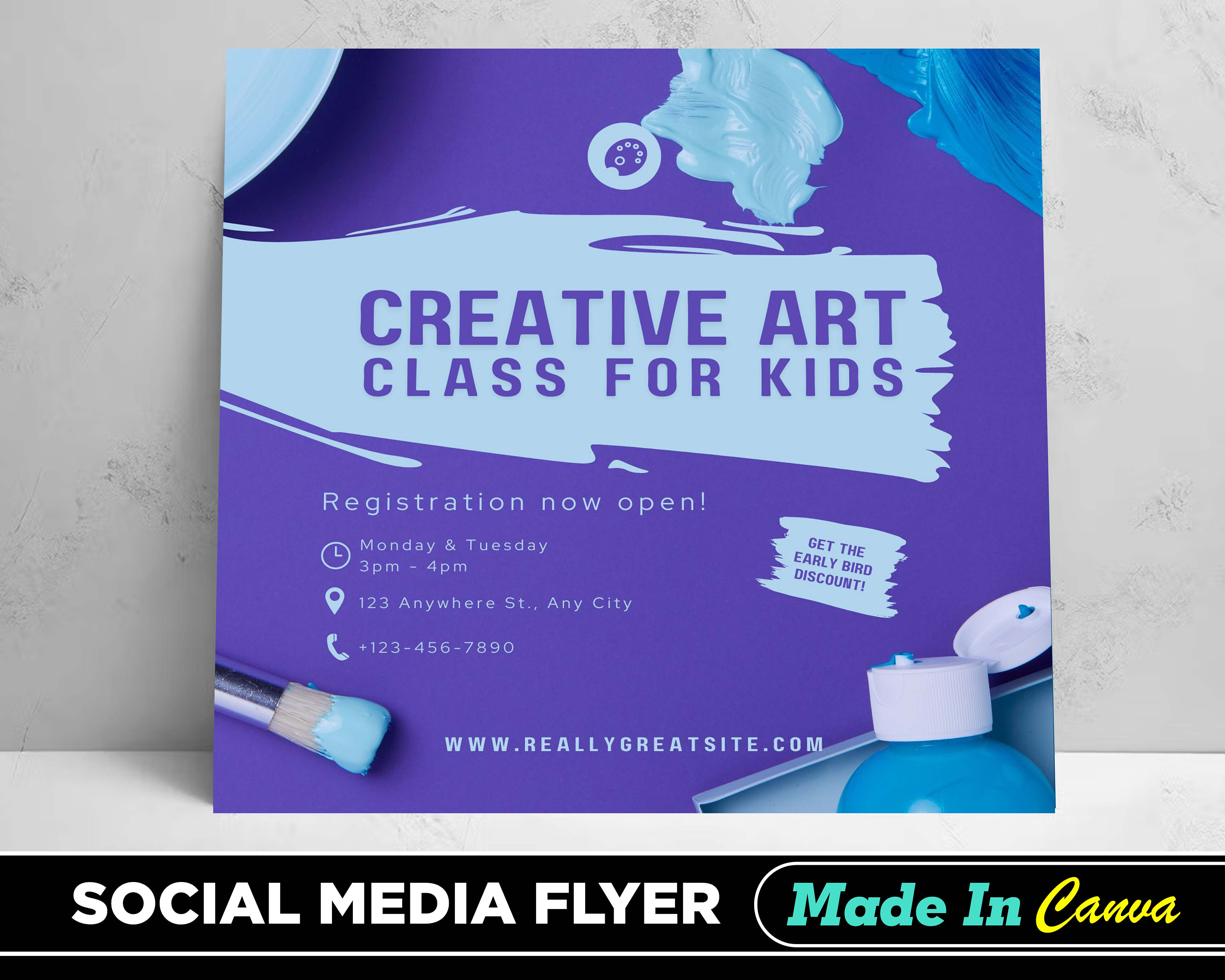 Kids Art Class Flyer