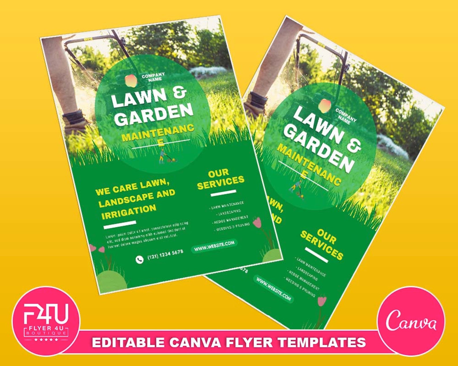 Irrigation Services Flyer, DIY Canva Irrigation Servicesflyer Template ...