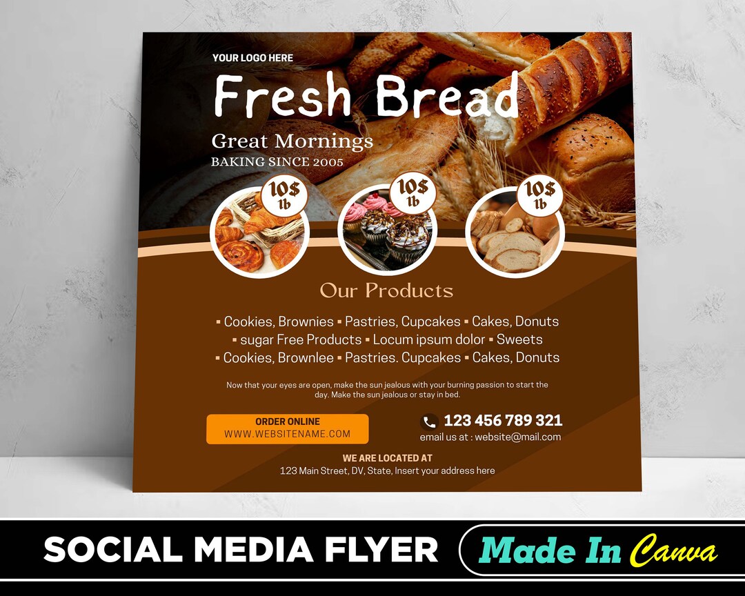 Sun and Buns Flyer, DIY Canva Sun and Buns Flyer Template 2022 ...