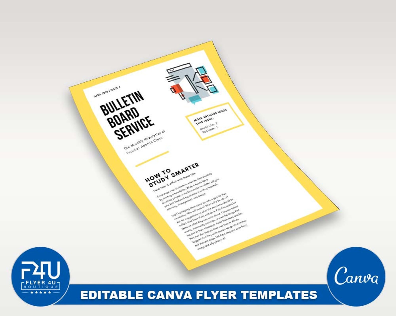 Bulletin Board Service Service Flyer DIY Canva Bulletin Board | Etsy