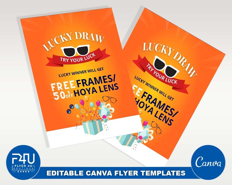 Raffle Flyer DIY Canva Raffle Flyer Template 2022 Editable - Etsy