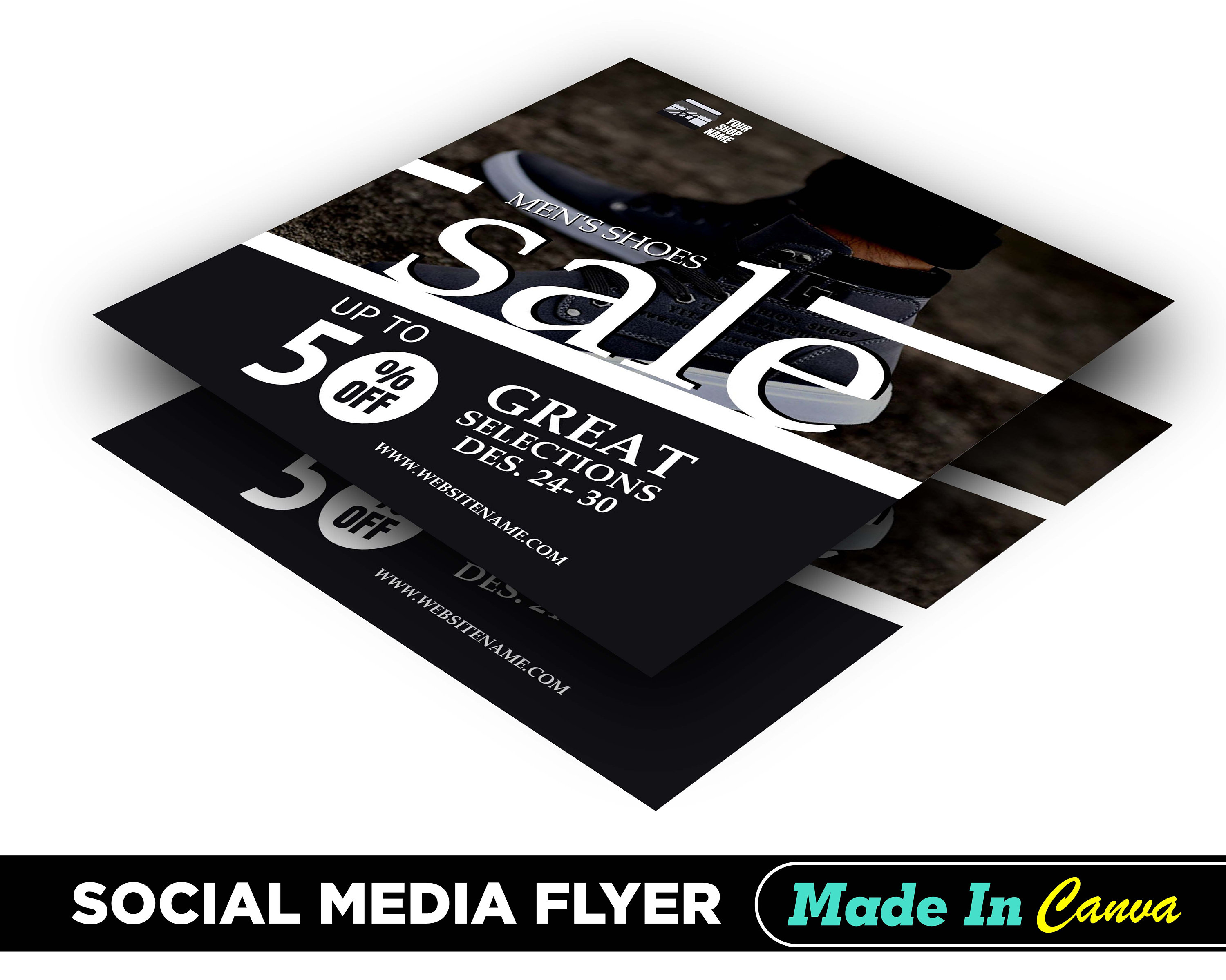 Slippers Flyer DIY Canva Slippers Flyer Template 2022 - Etsy