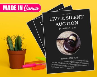 Silent Auction Flyer | Etsy