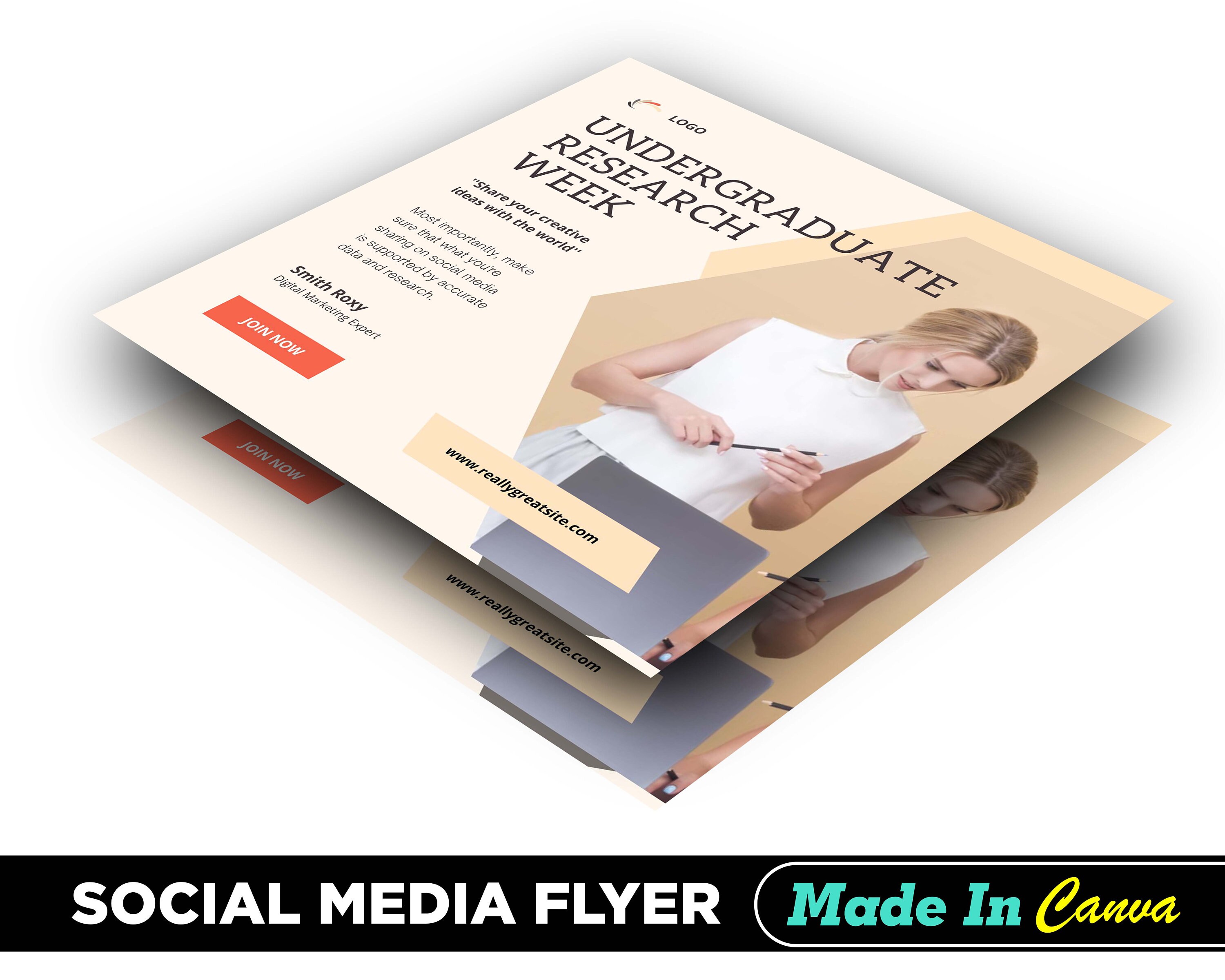 Research Week Flyer DIY Canva Research Week Flyer Template - Etsy