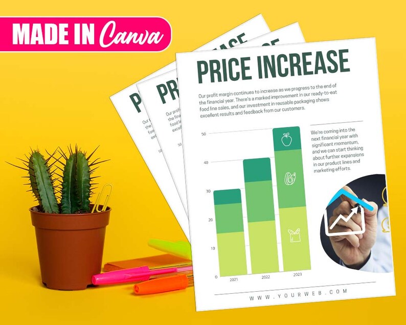 Price Increase Flyer, DIY Canva Price Increase Templates, Editable ...