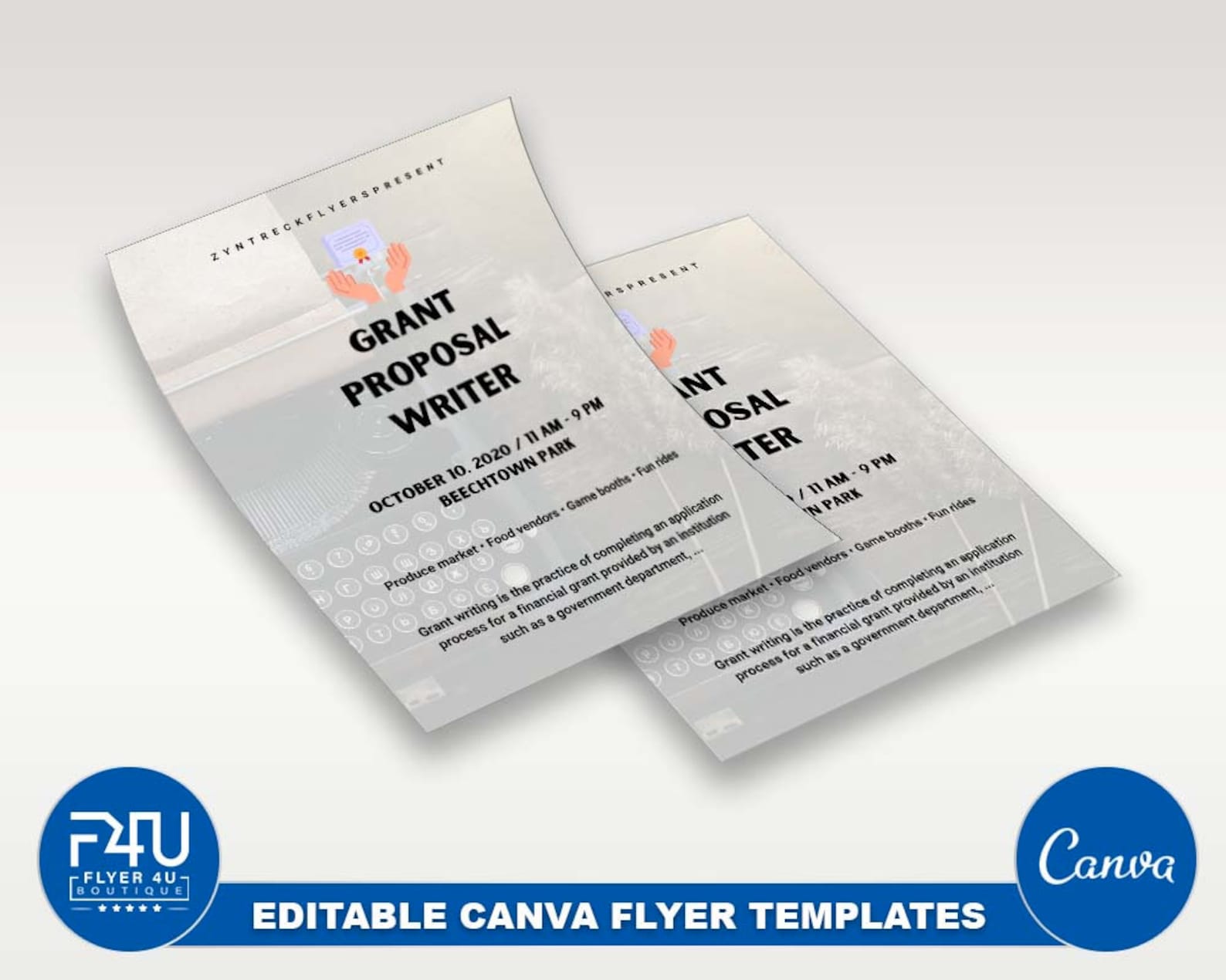 Grant Proposal Writer Flyer DIY Canva Grant Proposal Writer - Etsy