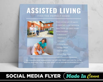 Assisted Living Flyer - Etsy