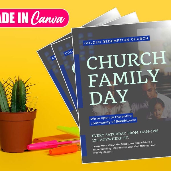 Church Family Day Flyer - Etsy