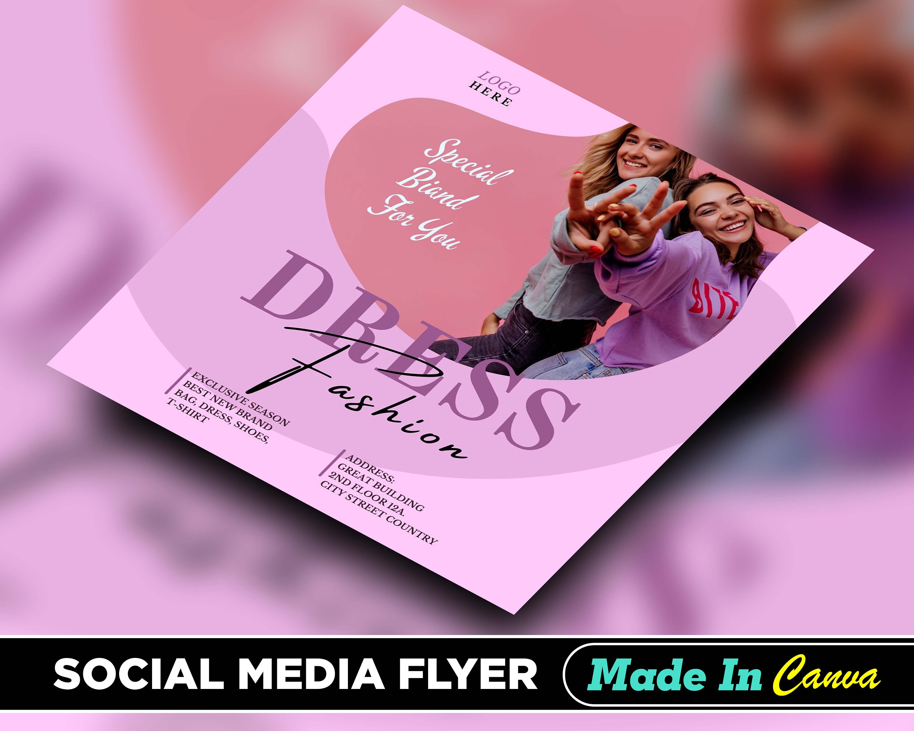 Fashion Style Flyer, DIY Canva Fashion Style Flyer Template 2022 ...
