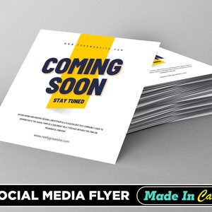 Coming Soon Flyer, DIY Canva Coming Soon Flyer Template 2022, Editable ...