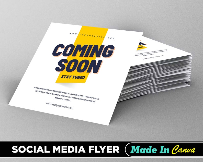 Coming Soon Flyer, DIY Canva Coming Soon Flyer Template 2022, Editable ...