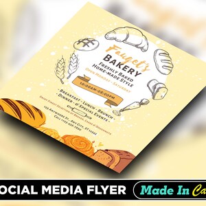 Smell Good Bakery Flyer, DIY Canva Smell Good Bakery Flyer Template ...