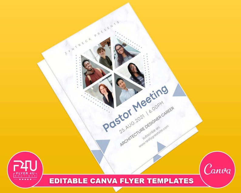 Pastor Meeting Flyer DIY Canva Pastor Meeting Flyer Template - Etsy