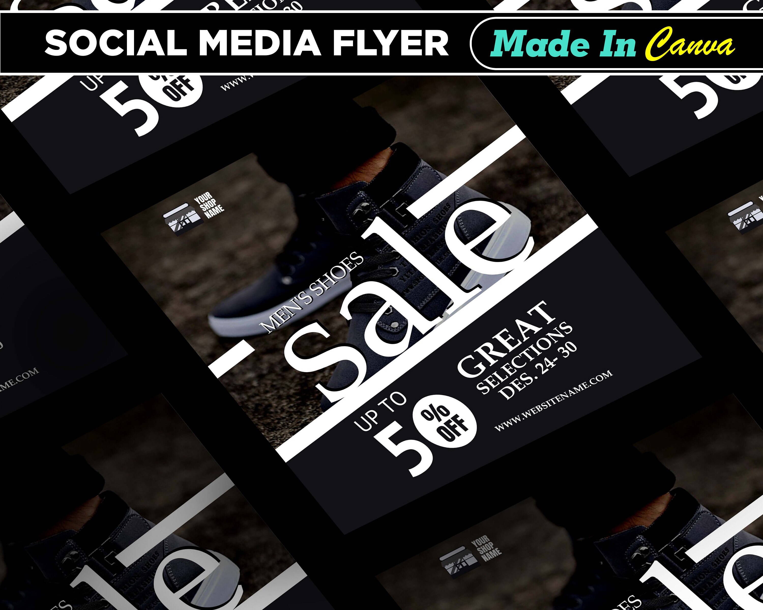 Slippers Flyer DIY Canva Slippers Flyer Template 2022 - Etsy