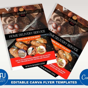 Home Bakery Flyer DIY Home Bakery Writer Flyer Template 2021 | Etsy