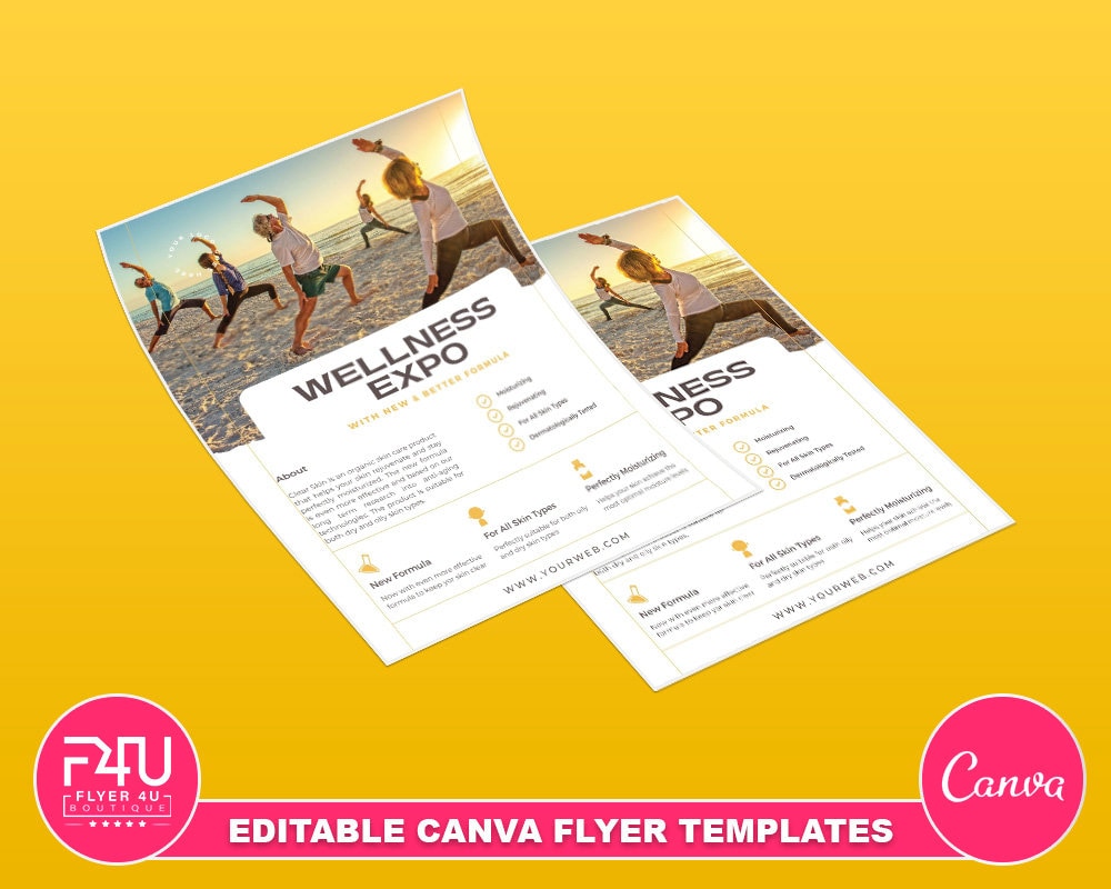 Wellness Expo Flyer DIY Canva Wellness Expo Flyer Template - Etsy