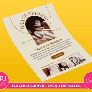 Spa Grand Opening Flyer, DIY Canva Spa Grand Opening Templates ...