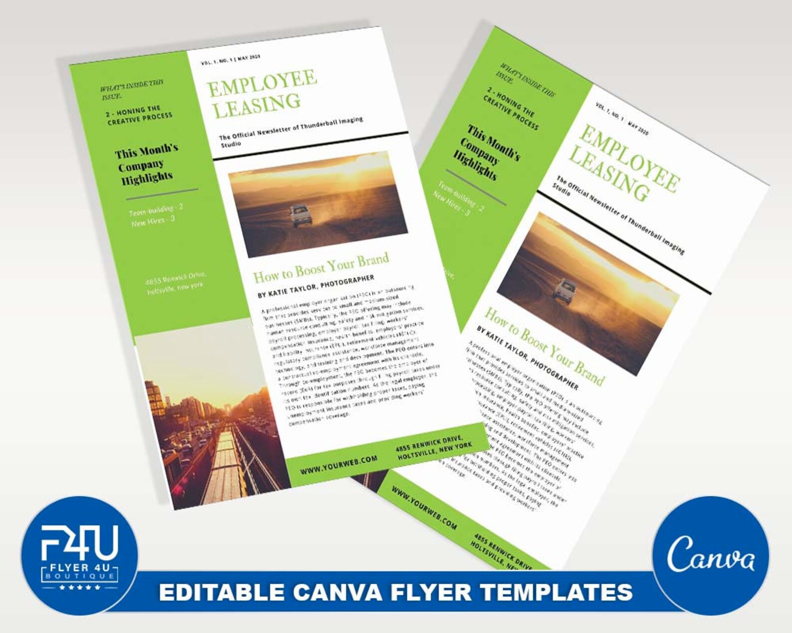 Employee Leasing Flyer, DIY Canva Employee Leasing Flyer Template 2022 ...