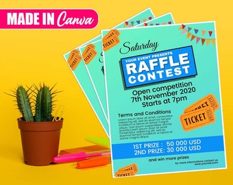Cooler Raffle Flyer - Etsy