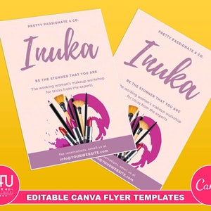 Inuka Flyer, DIY Canva Inuka Templates, Editable Canva US Letter Size ...