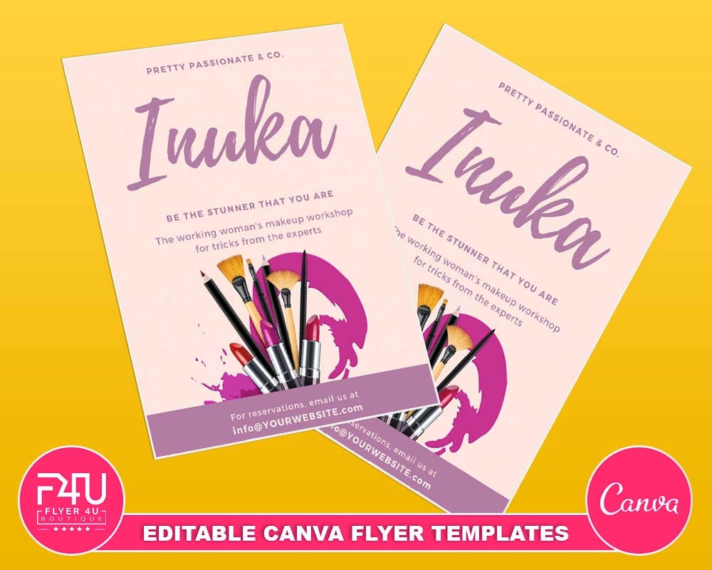 Inuka Flyer, DIY Canva Inuka Templates, Editable Canva US Letter Size ...