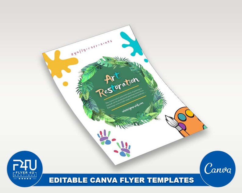 Art Restoration Flyer DIY Canva Art Restoration Flyer - Etsy